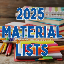 2025 Material Lists